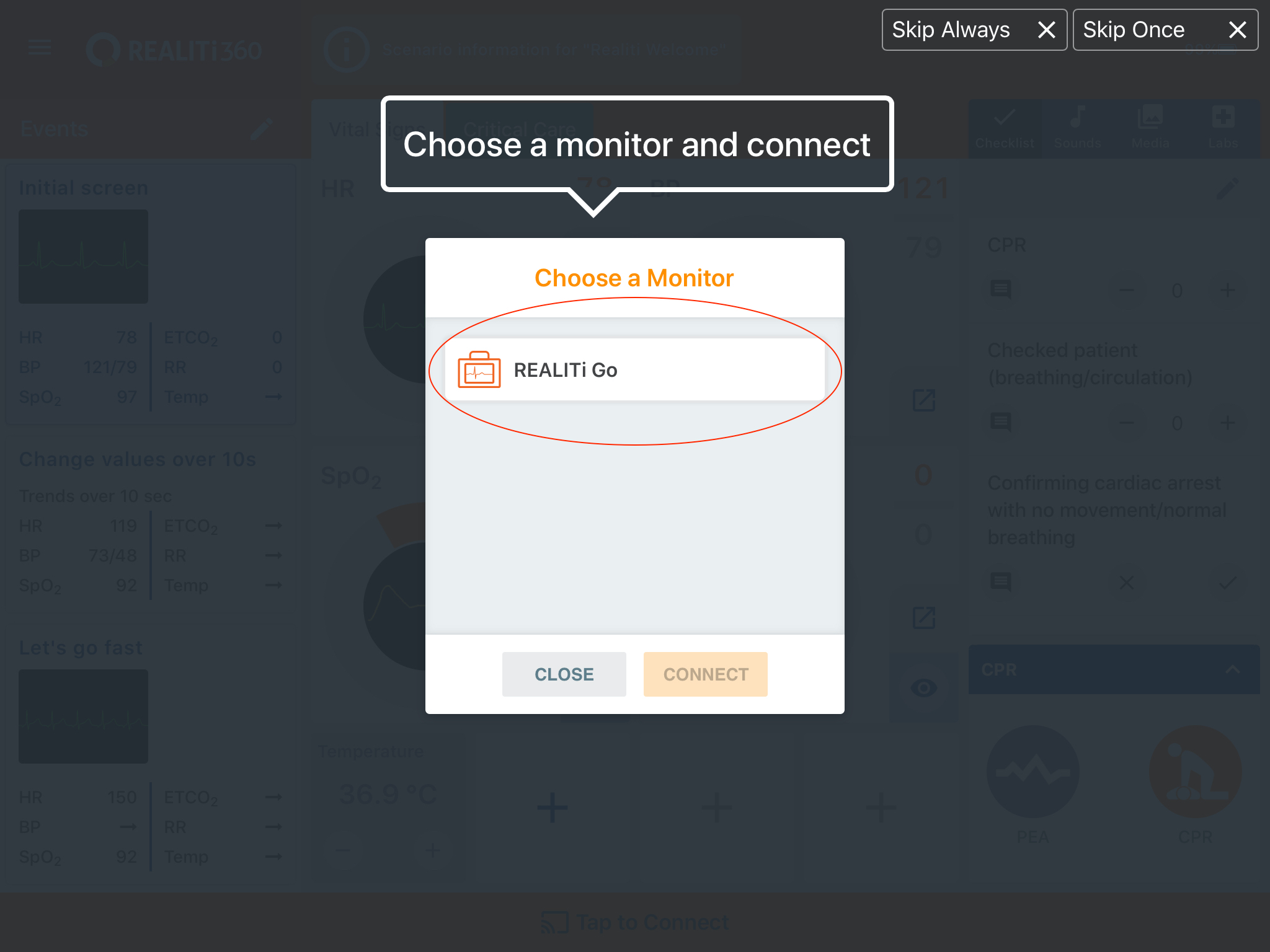 Connect the iPads to each other – iSimulate