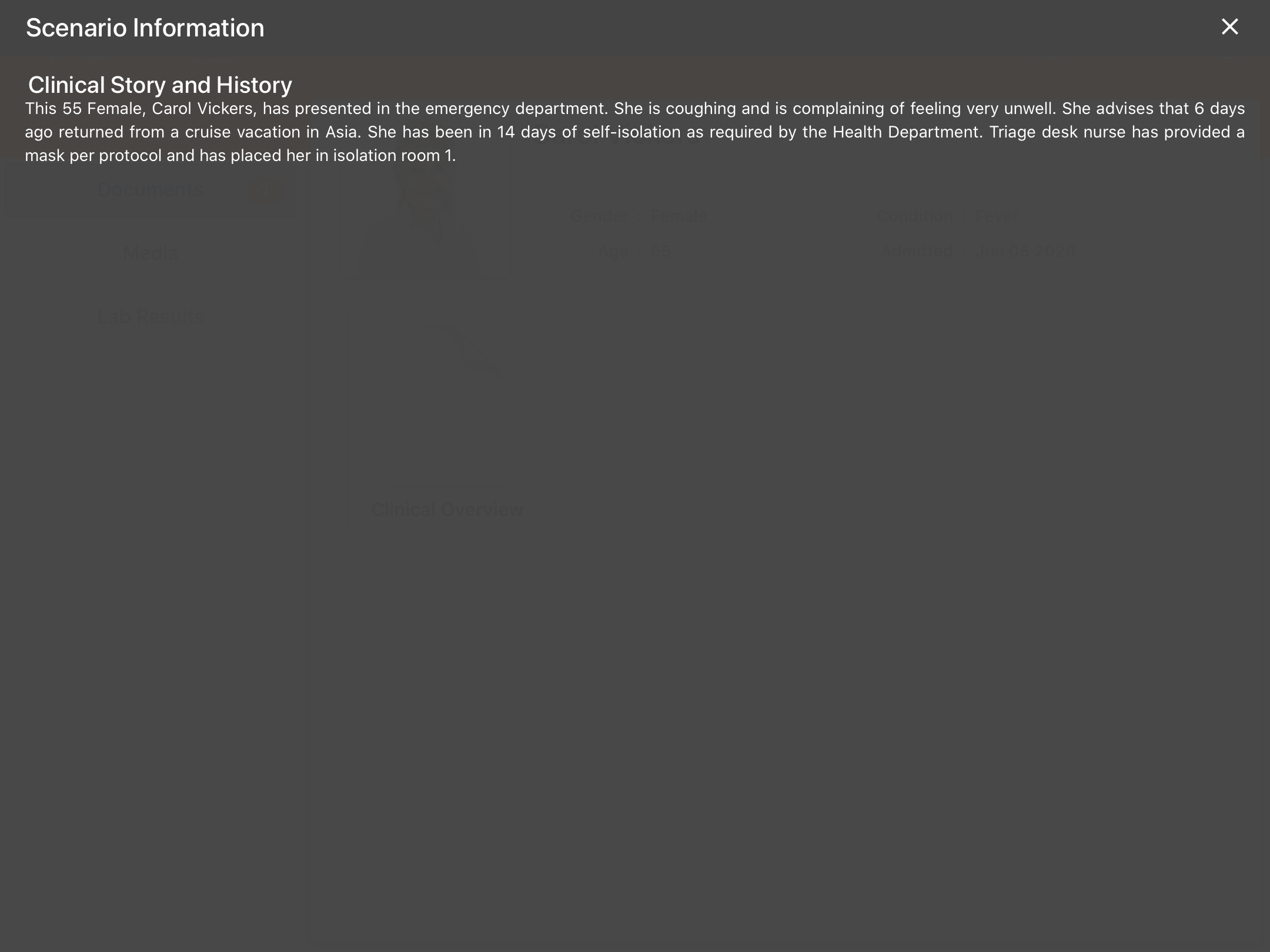 Control - Section 5: Scenario Information – iSimulate 繁體中文
