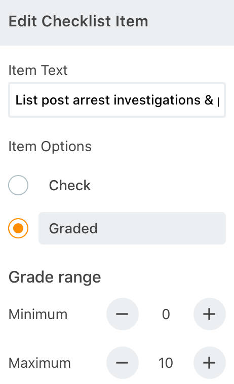 Control - Section 3: Checklist – iSimulate